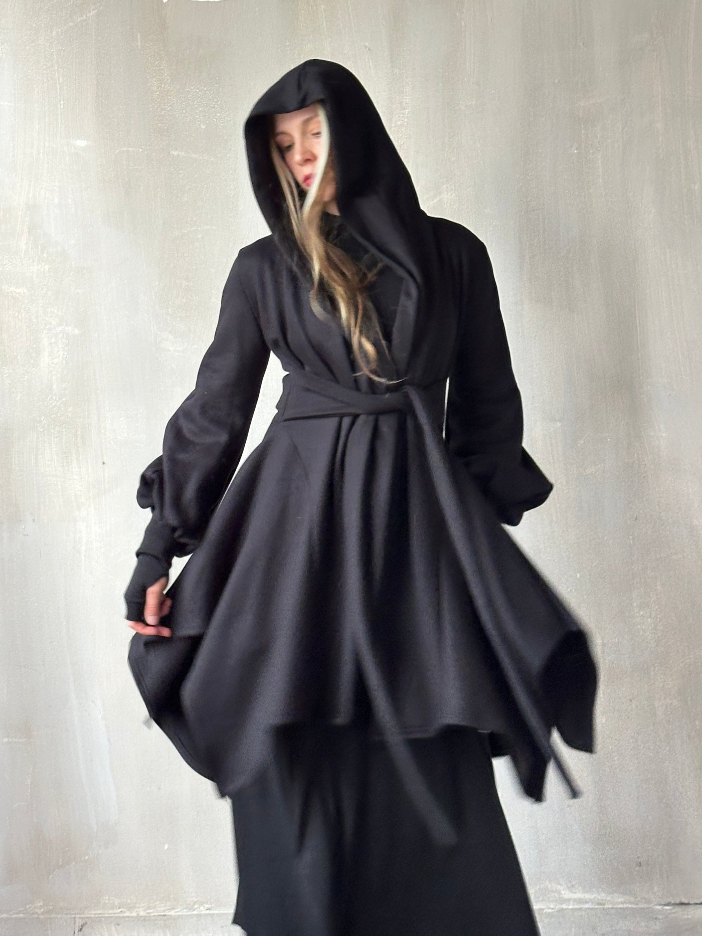 FW25: Tournure Jacket in Black Organic Fleece (In-Stock)